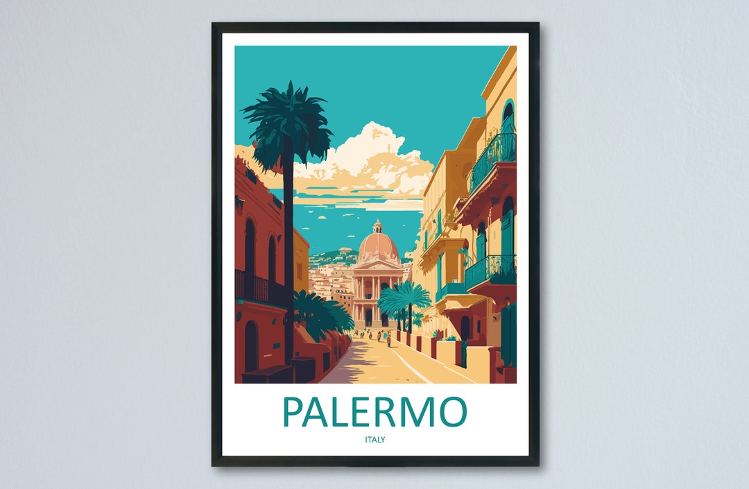 Palermo Travel Print Palermo Sicily Home Décor Palermo Art Print Sicily ...
