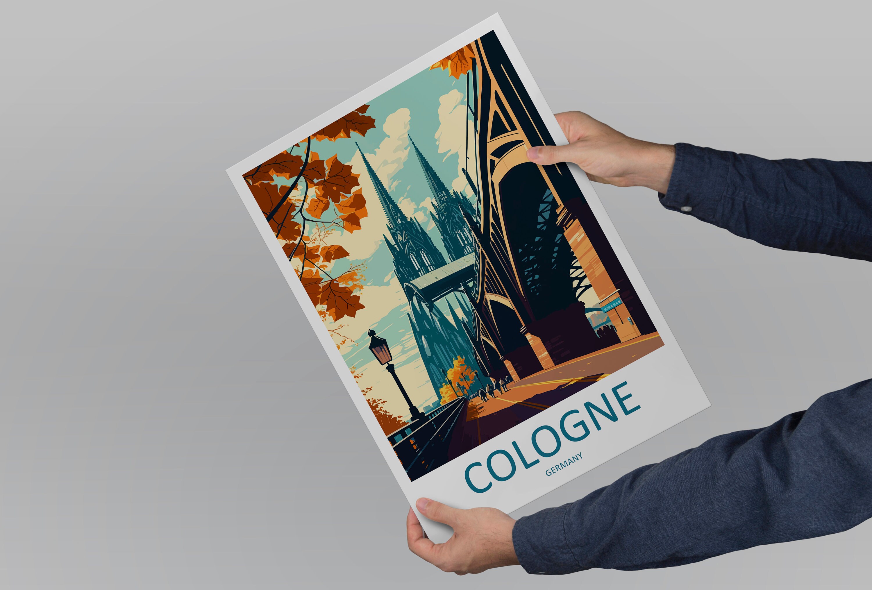 Cologne Travel Print Wall Art Cologne Wall Hanging Home Décor Cologne ...