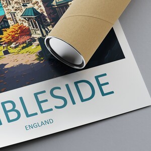 Ambleside Travel Print Wall Art Ambleside Wall Hanging Home Décor ...