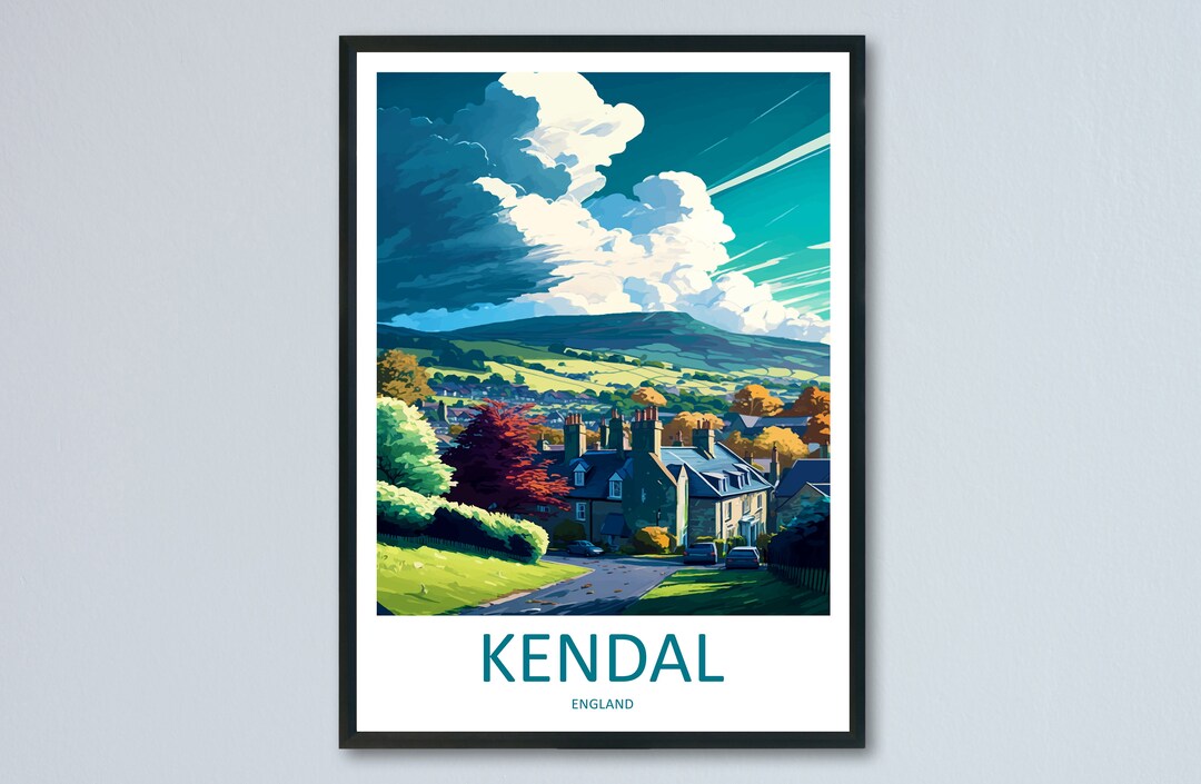 Kendal Travel Print Wall Art Kendal Wall Hanging Home Décor Kendal Gift ...