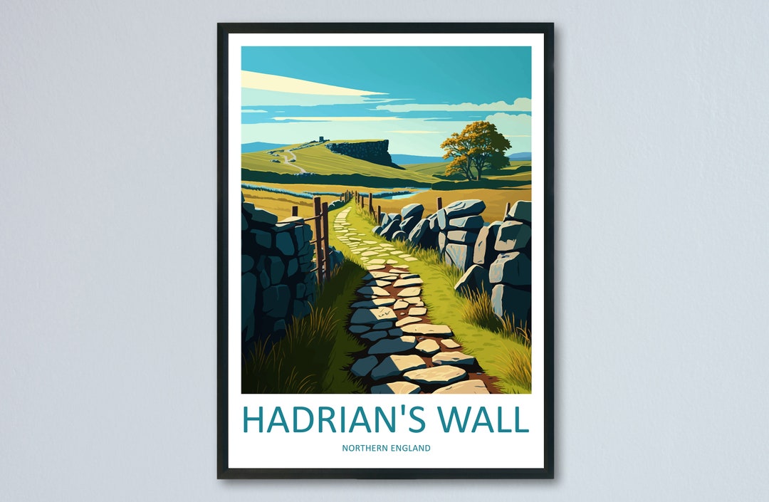 Hadrian's Wall Print Hadrian's Wall Home Decor Art Print Hadrian's Wall ...