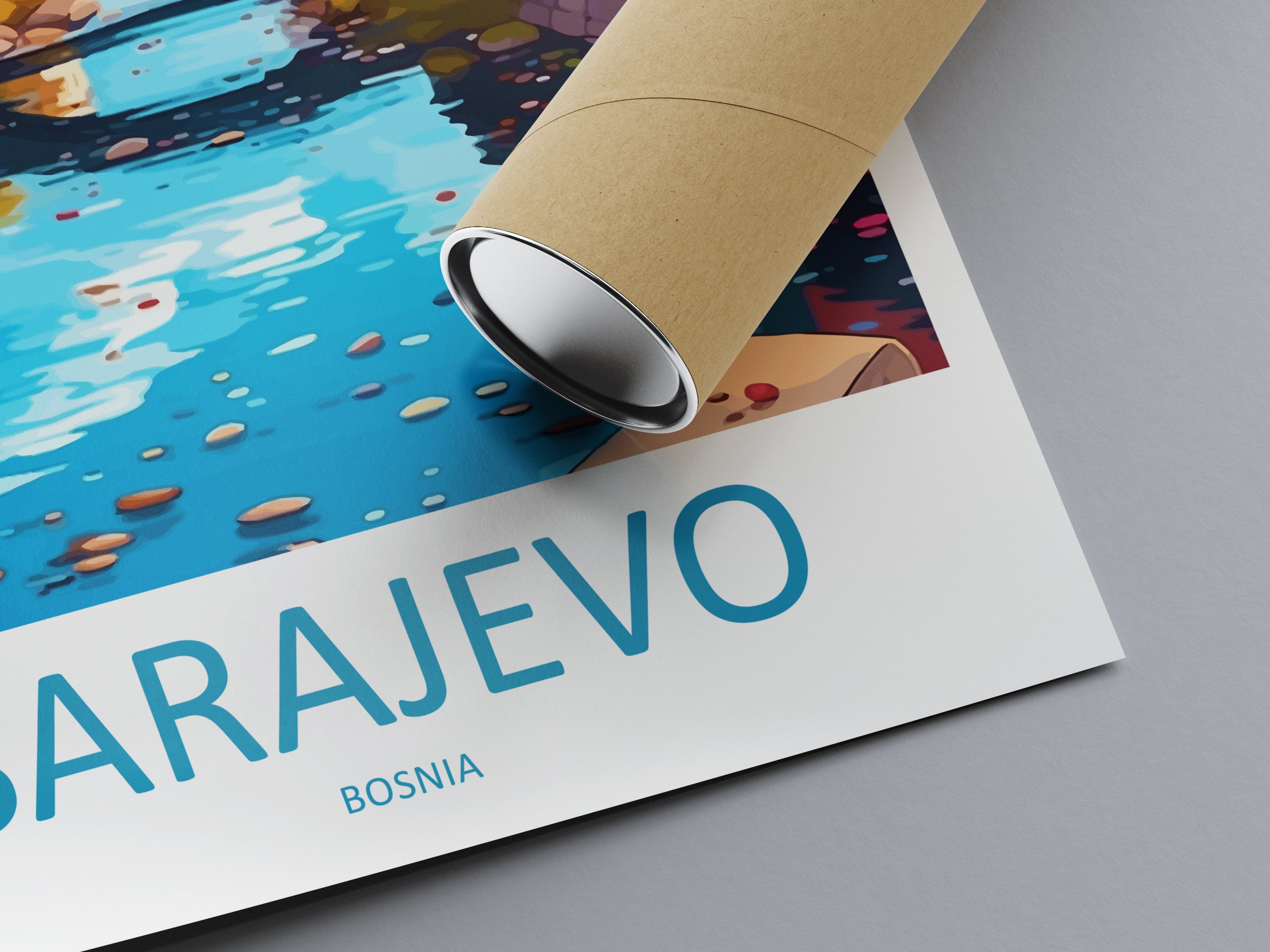 Sarajevo Travel Print Sarajevo Bosnia Home Décor Art Print Herzegovina ...