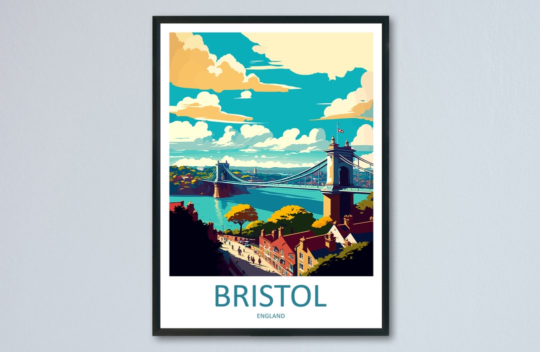 Bristol Travel Print Wall Art Bristol Wall Hanging Home Décor Bristol ...