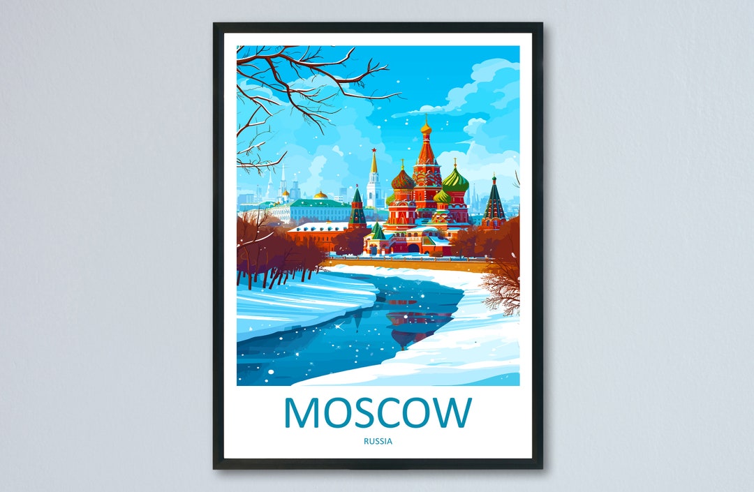 Moscow Print Moscow Home Decor Landscape Art Print Moscow Wall Art for ...