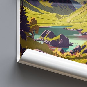 Scottish Highlands Travel Print Highlands Home Décor Scottish Highlands ...
