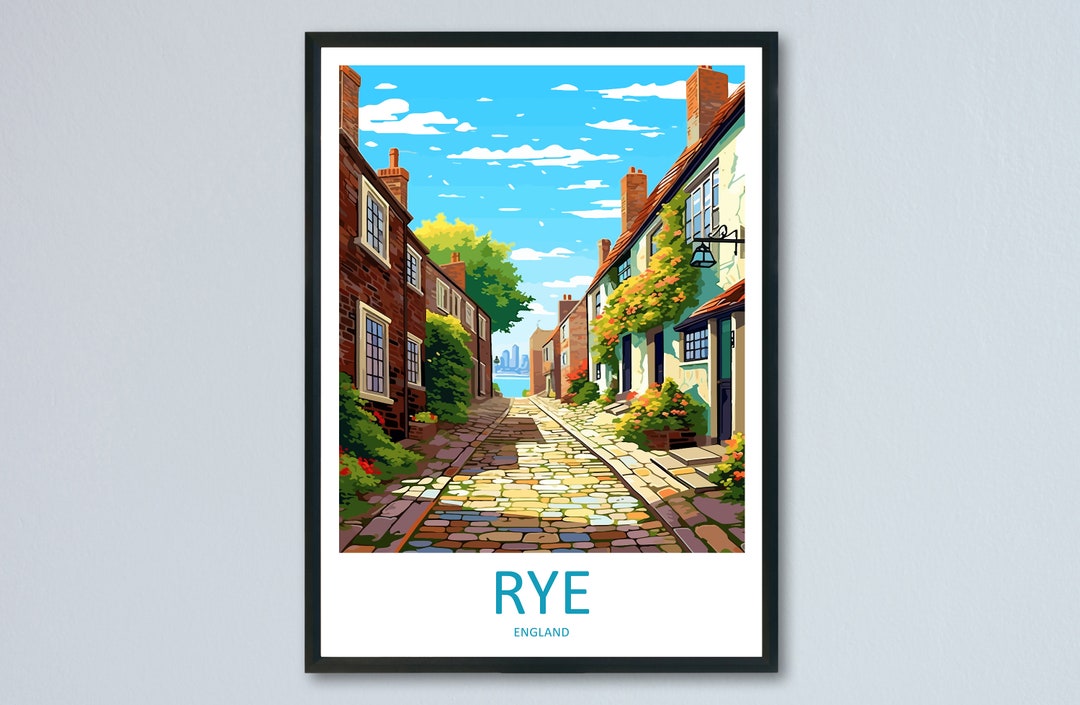 Rye Travel Print Wall Art Rye Wall Hanging Home Décor Rye Gift Art ...