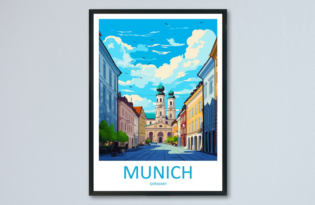 Munich Travel Print Wall Art Munich Wall Hanging Home Decoration Munich ...