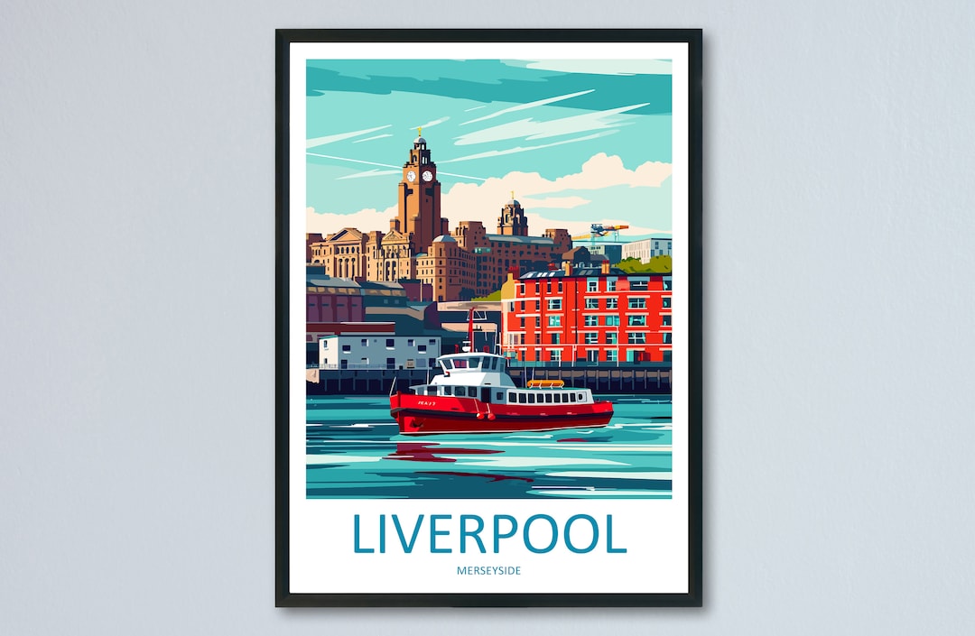 Liverpool Travel Print Wall Art Liverpool Wall Hanging Home Décor ...
