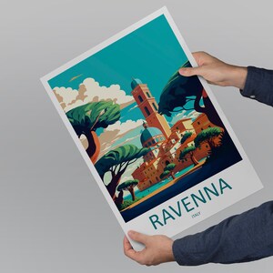 Ravenna Travel Print Wall Art Ravenna Wall Hanging Home Décor Ravenna ...