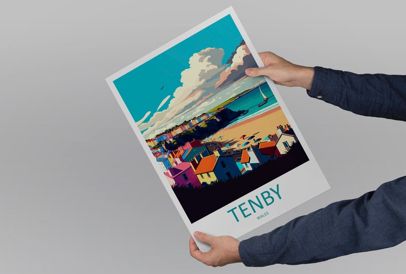 Tenby Print Tenby Home Décor Seascape Art Print Tenby Wall Art for ...