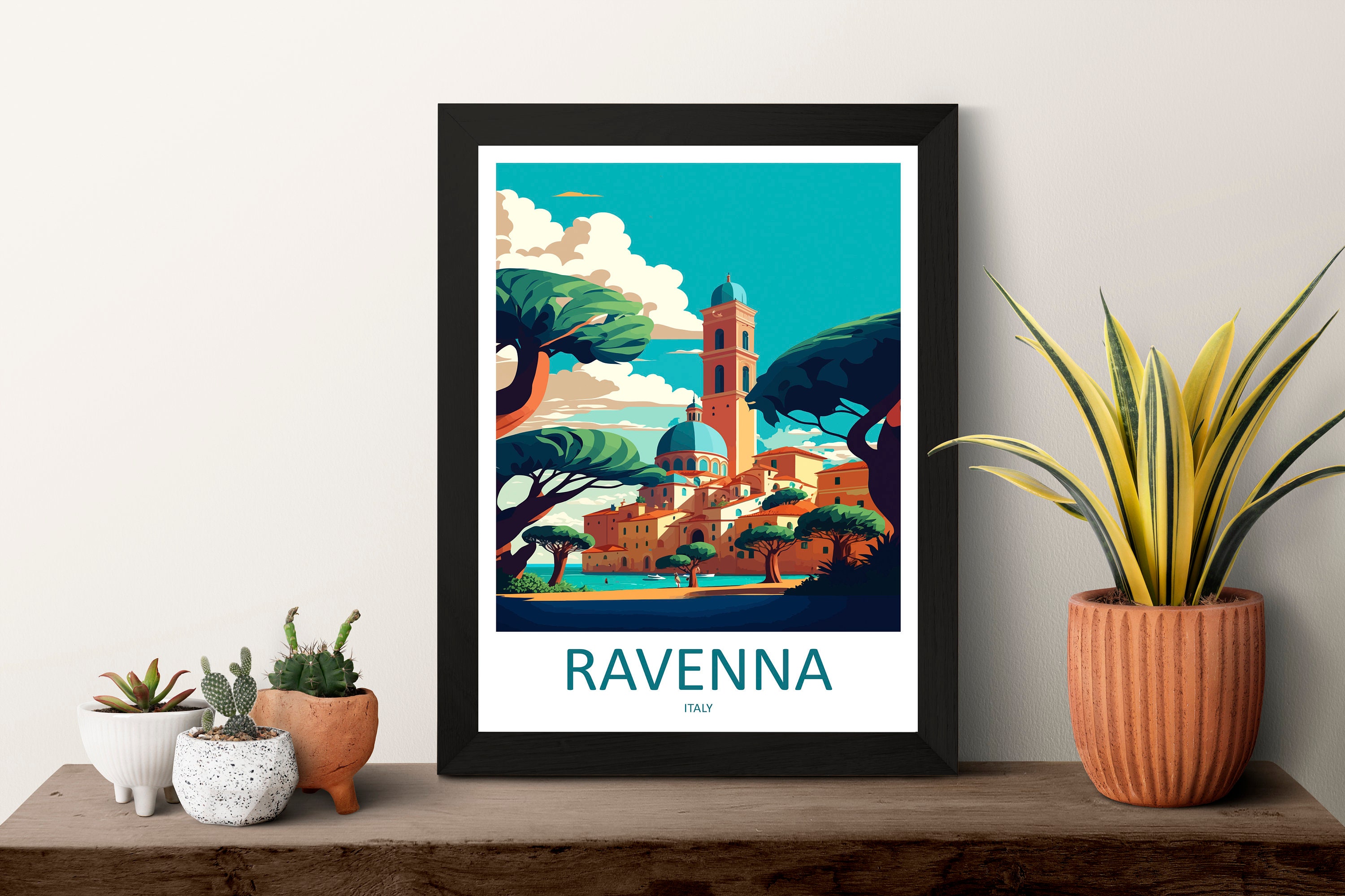Ravenna Travel Print Wall Art Ravenna Wall Hanging Home Décor Ravenna ...
