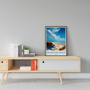 Moonstone Beach Travel Print Wall Art Moonstone Beach Wall Hanging Home ...