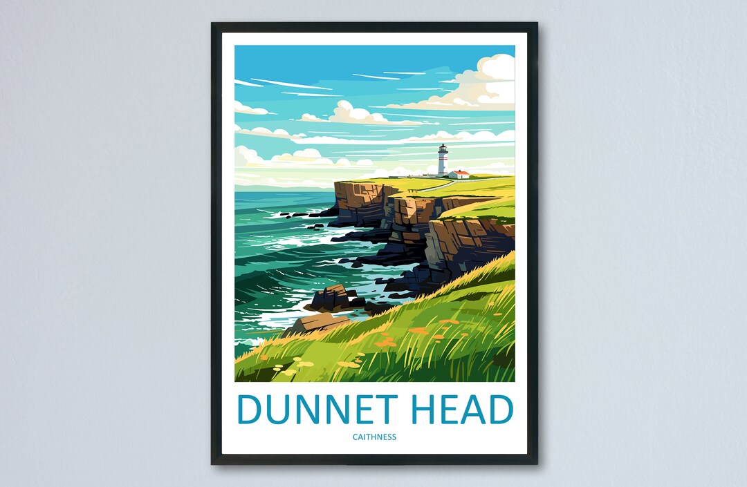 Dunnet Head Print Dunnet Head Home Decor Landscape Art Print Dunnet ...