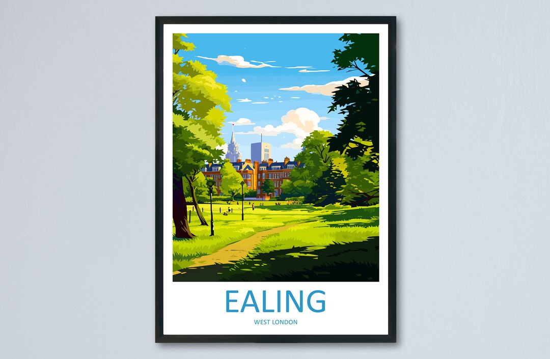 Ealing Travel Print Wall Art Ealing Wall Hanging Home Décor Ealing Gift Art Lovers England Art ...