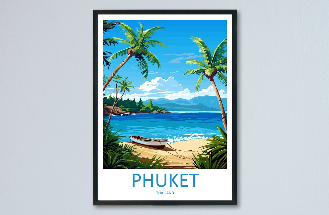 Phuket Travel Print Wall Art Phuket Wall Hanging Home Décor Phuket Gift ...