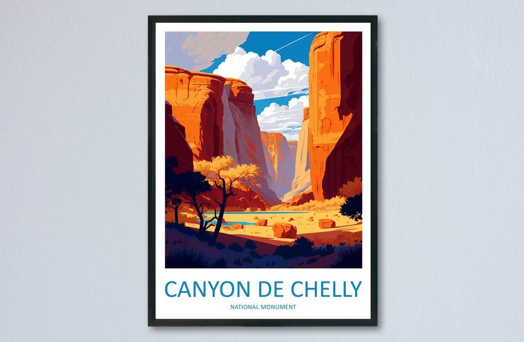 Canyon De Chelly National Monument Travel Print Wall Art Canyon De ...
