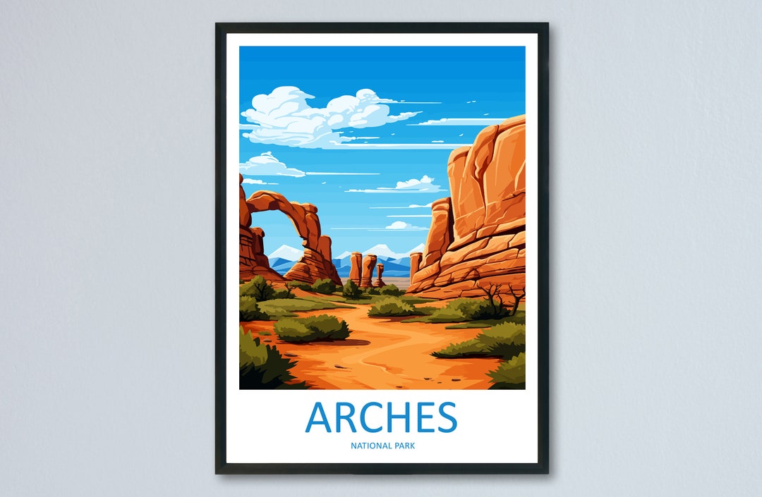 Arches National Park Travel Print Wall Art Arches National Park Wall ...