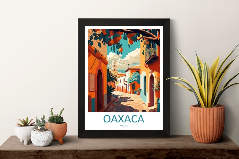 Oaxaca Travel Print Wall Art Oaxaca Wall Hanging Home - Etsy