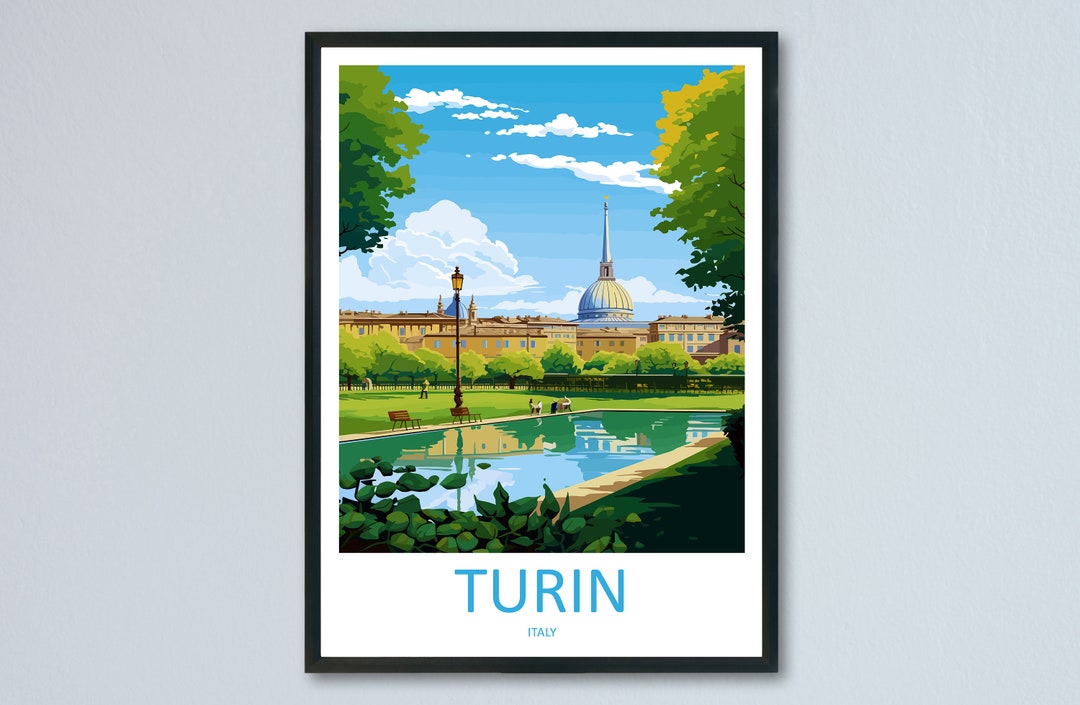 Turin Travel Print Wall Art Turin Wall Hanging Home Décor Turin Gift ...