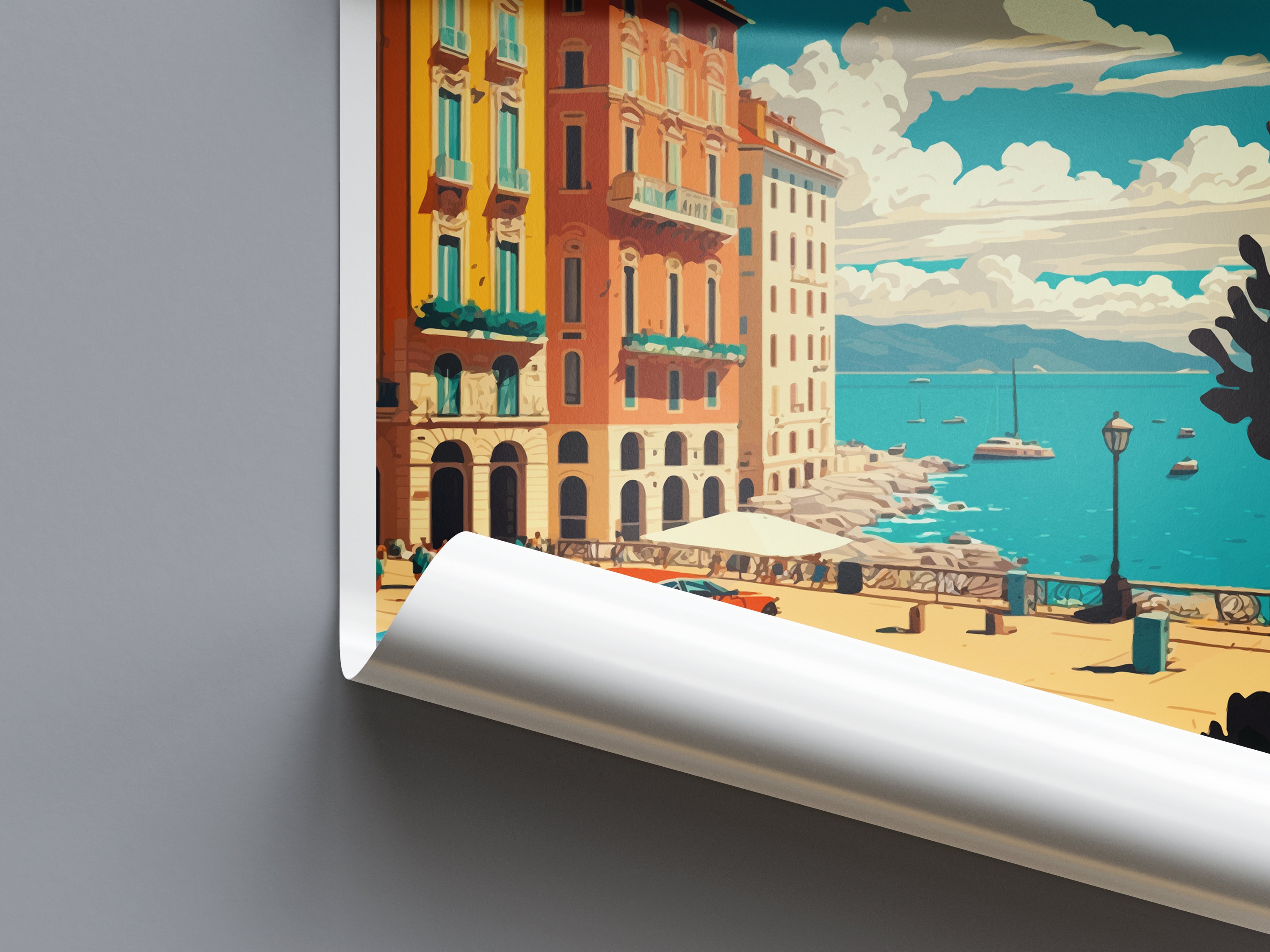 Trieste Travel Print Wall Art Trieste Wall Hanging Home Décor Trieste ...