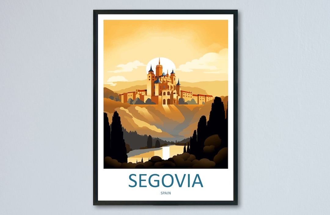 Segovia Travel Print Wall Art Segovia Wall Hanging Home Décor Segovia ...