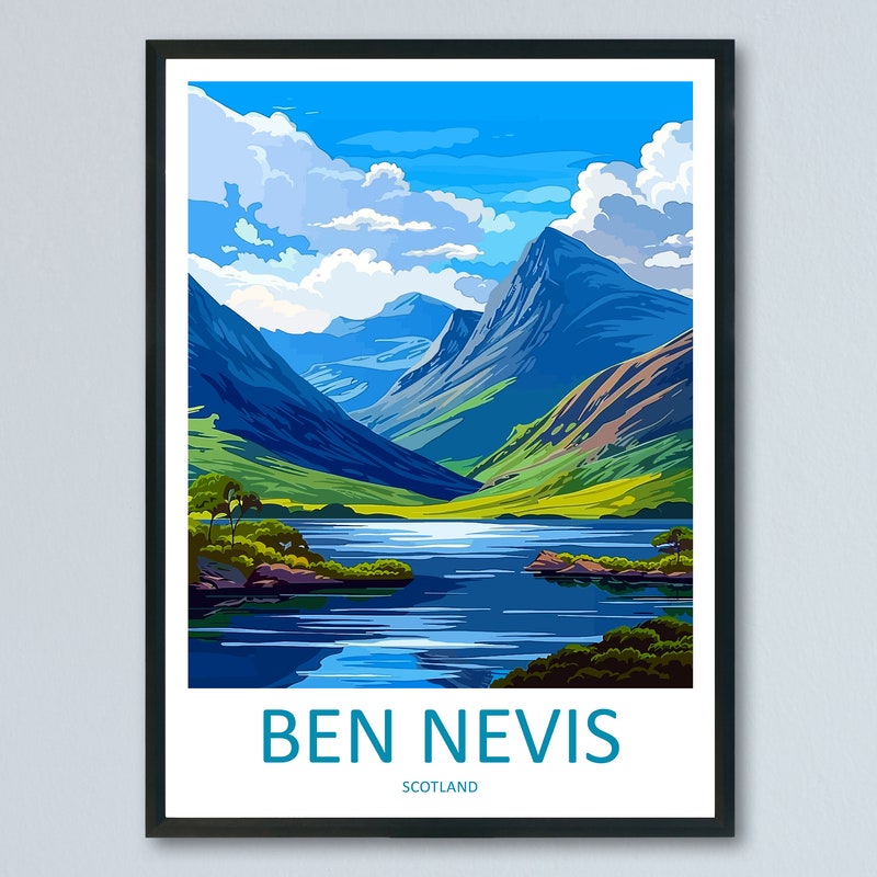 Ben Nevis Digital Poster - Etsy UK