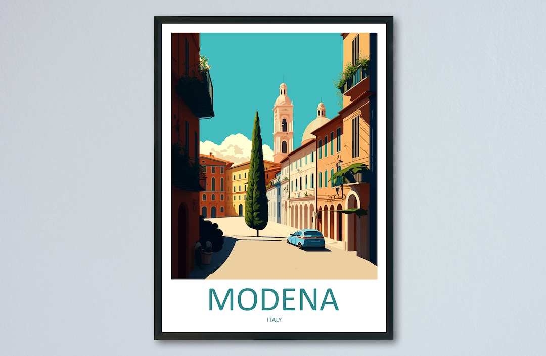 Modena Travel Print Wall Art Modena Wall Hanging Home Décor Modena Gift ...