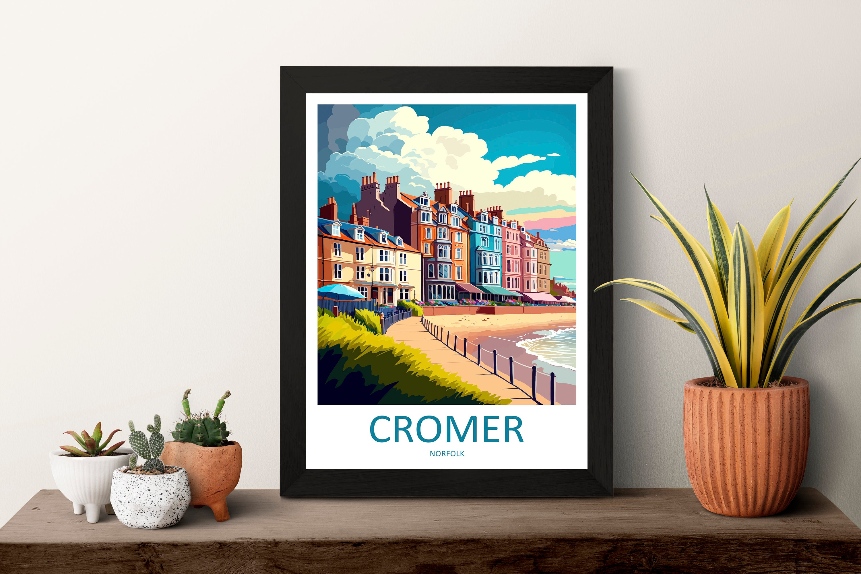 Cromer Travel Print Wall Art Cromer Wall Hanging Home Décor - Etsy UK