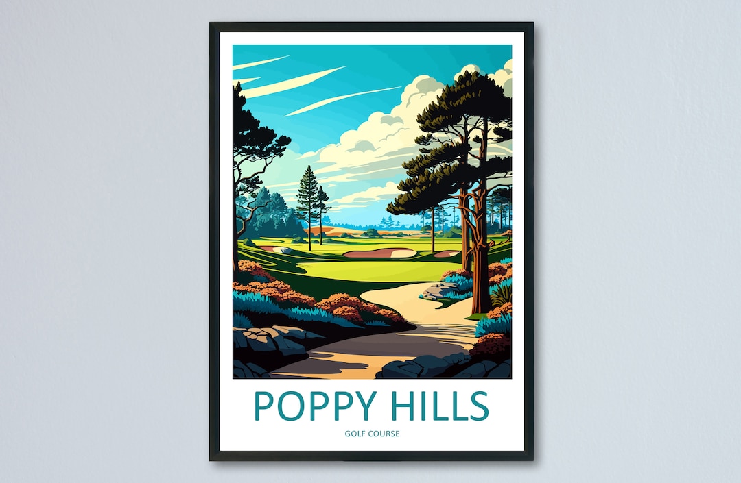 Poppy Hills Golf Course Travel Print Wall Art Poppy Hills Golf Course ...