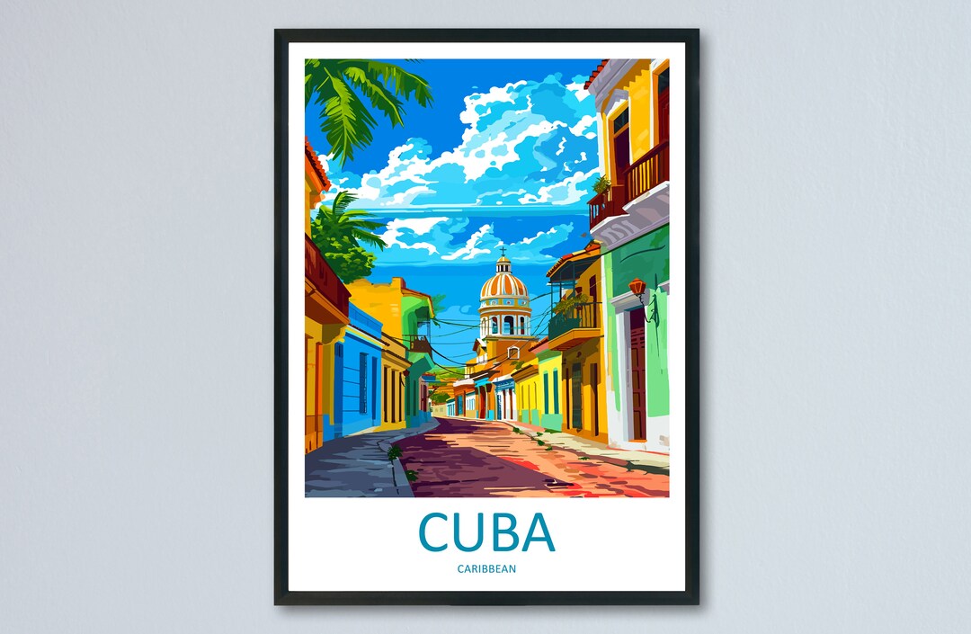Cuba Travel Print Wall Art Cuba Wall Hanging Home Décor Cuba Gift Art ...