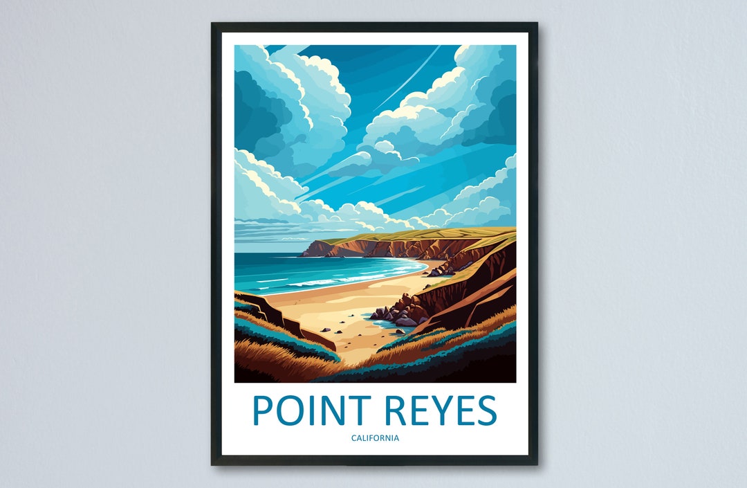 Point Reyes National Seashore Travel Print Wall Art Point Reyes Wall ...