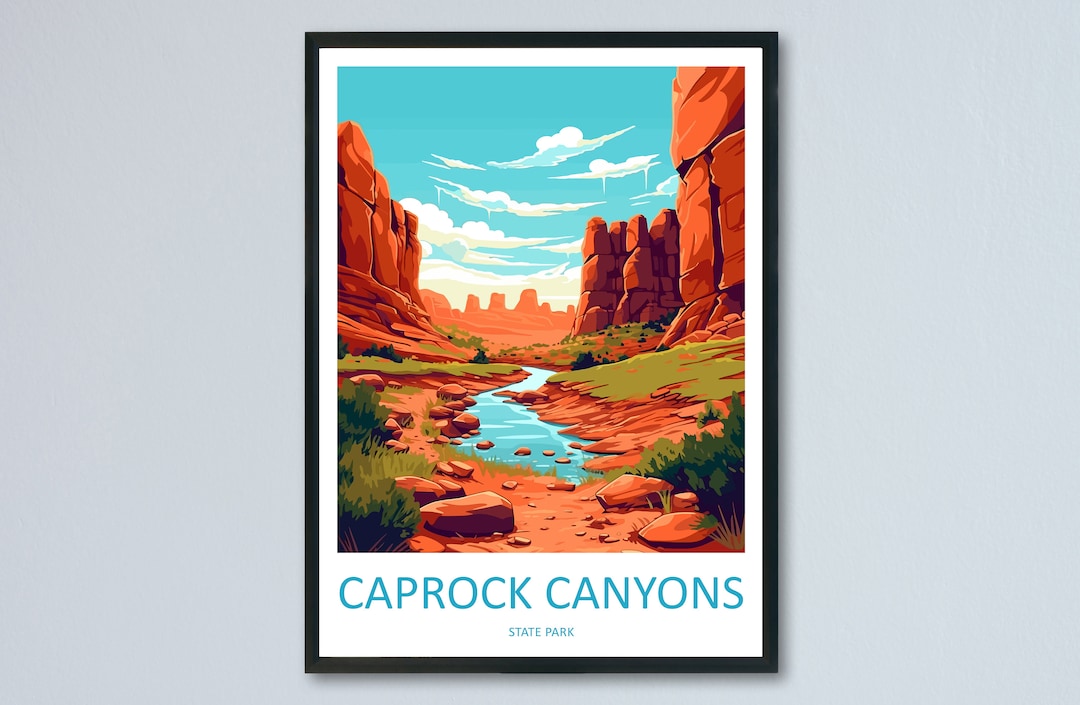 Caprock Canyons State Park Travel Print Wall Art Caprock Canyons Wall ...