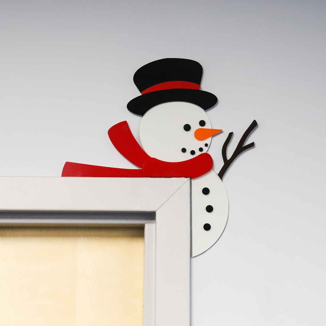 Acrylic Frosty the Snowman Door/window Topper Christmas - Etsy