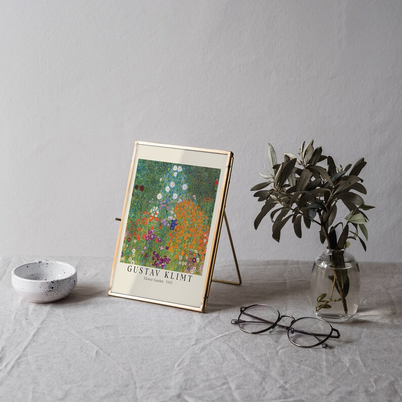 Gustav Klimt Print Klimt Flower Wall Art DIGITAL DOWNLOAD - Etsy