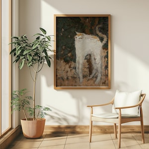 Pierre Bonnard Print - the White Cat Painting - Le Chat Blanc Art Print ...