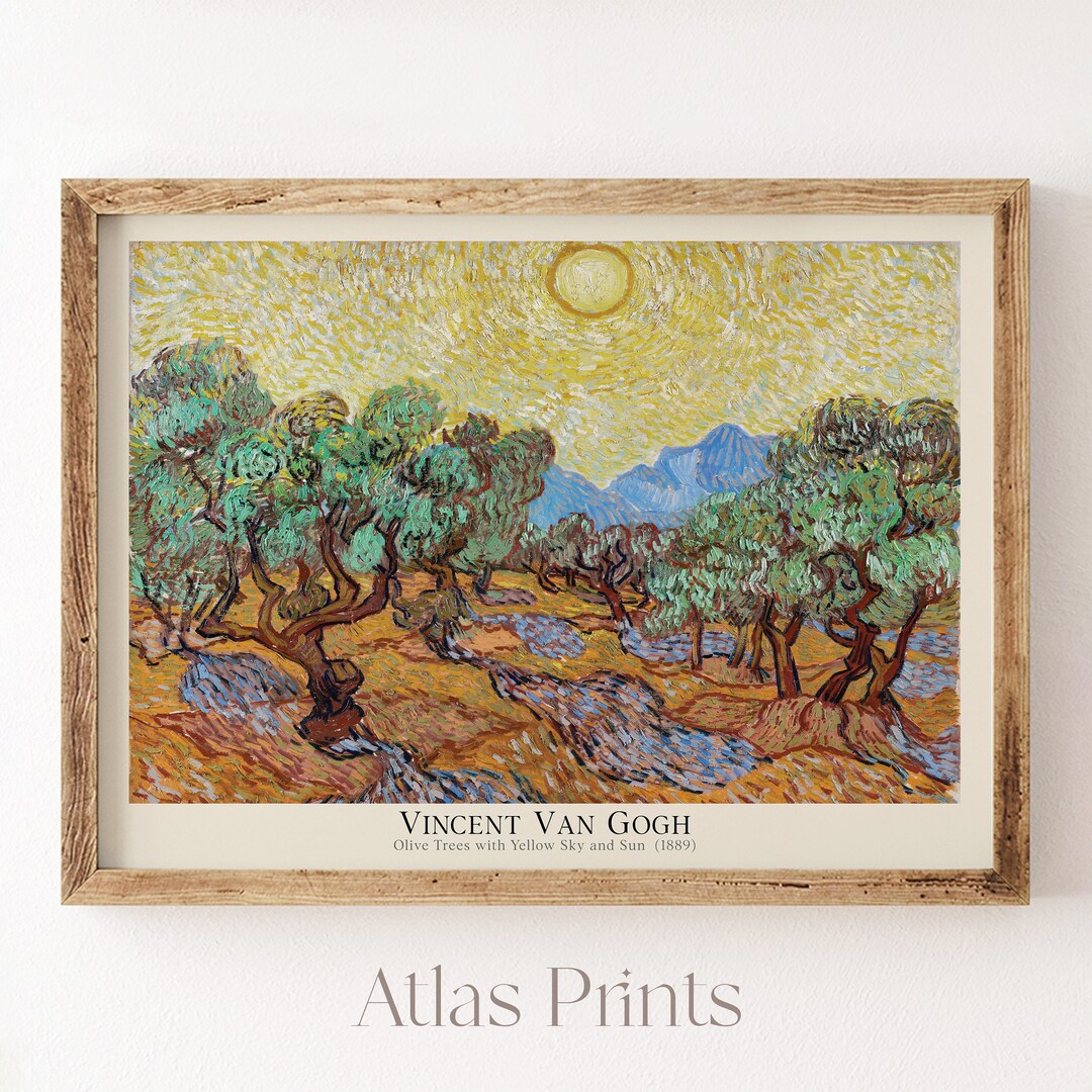 Van Gogh Print Digital Download Van Gogh Olive Trees Landscape Painting ...