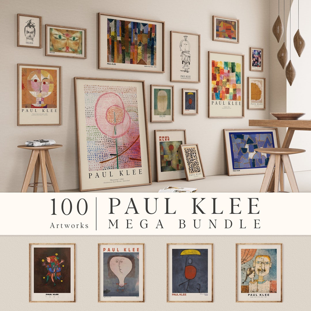 Paul Klee Mega Bundle, Midcentury Modern Printable Wall Art, Minimalist ...