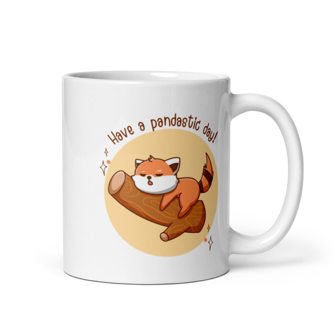 Red Panda Coffee Mug, Have A Pandastic Day, Cute Panda Gift, Wild ...