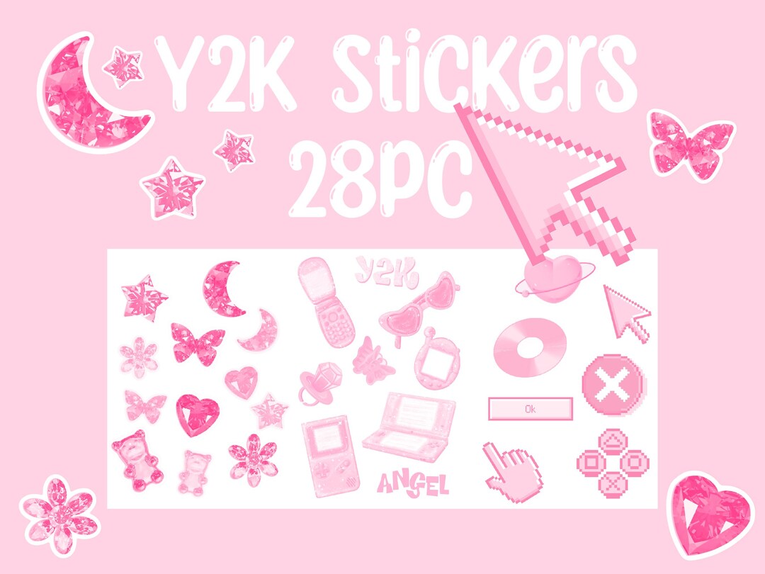 28pc Y2K Printable Sticker Sheets - Etsy