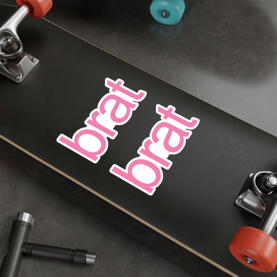 2 Brat Stickers Charli XCX, Hot Pink Print - Etsy