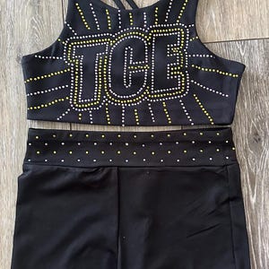 Custom Rhinestone Cheer Sports Bra - Etsy