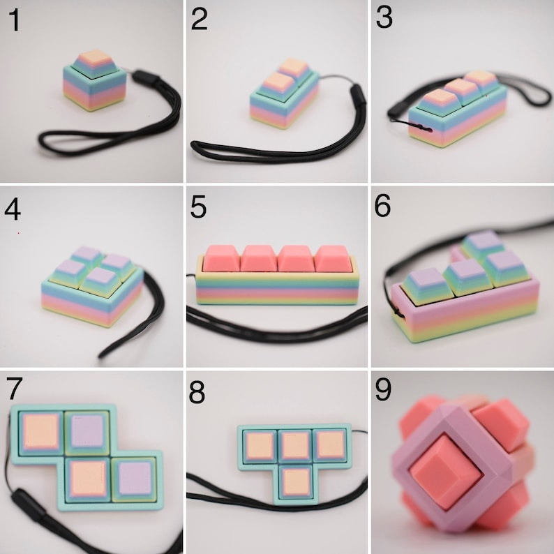 Keyboard Fidget Toy With Lights - Etsy