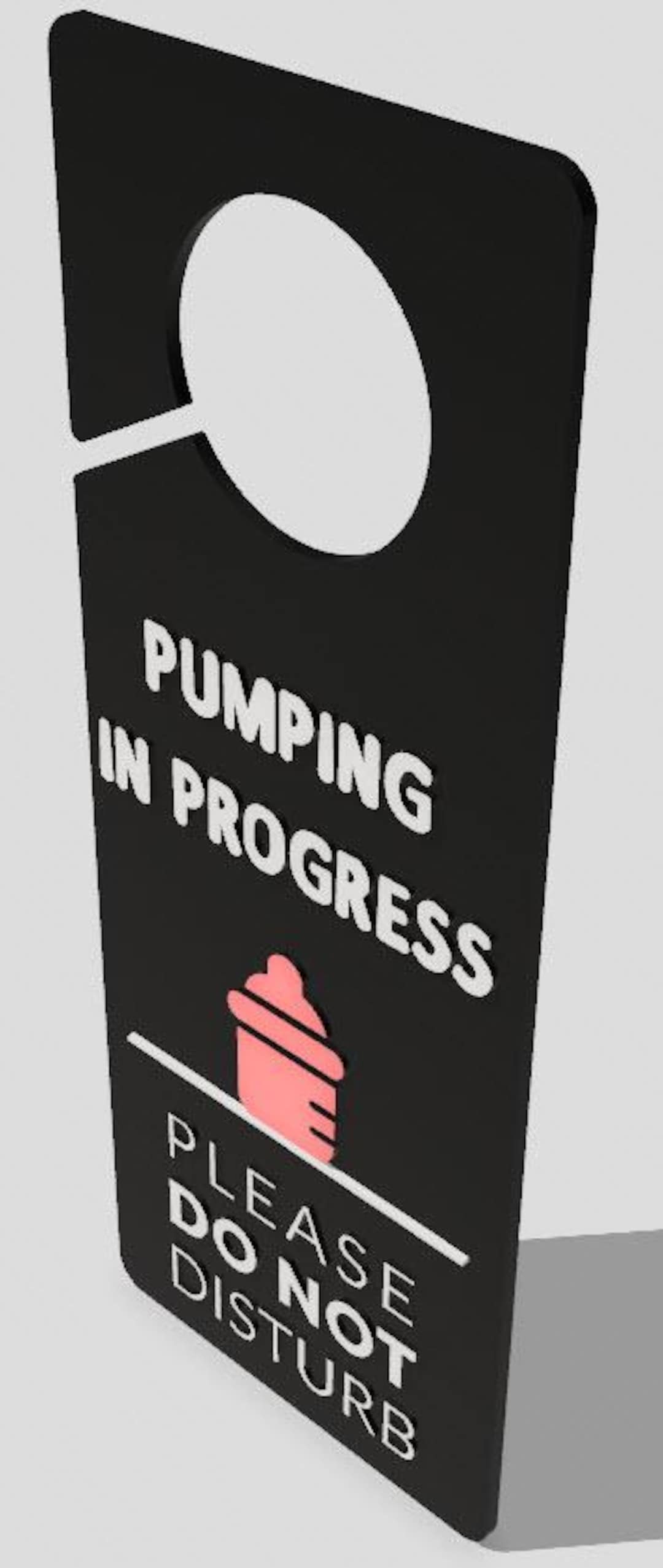 Pumping Progress Door Sign STL File - Etsy