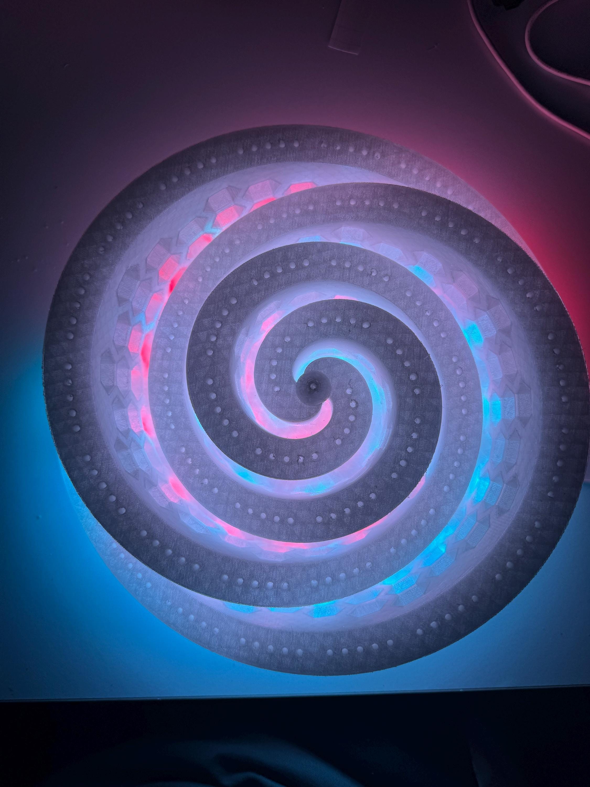 Light up 2 Track Spiral Cribbage Board - Etsy