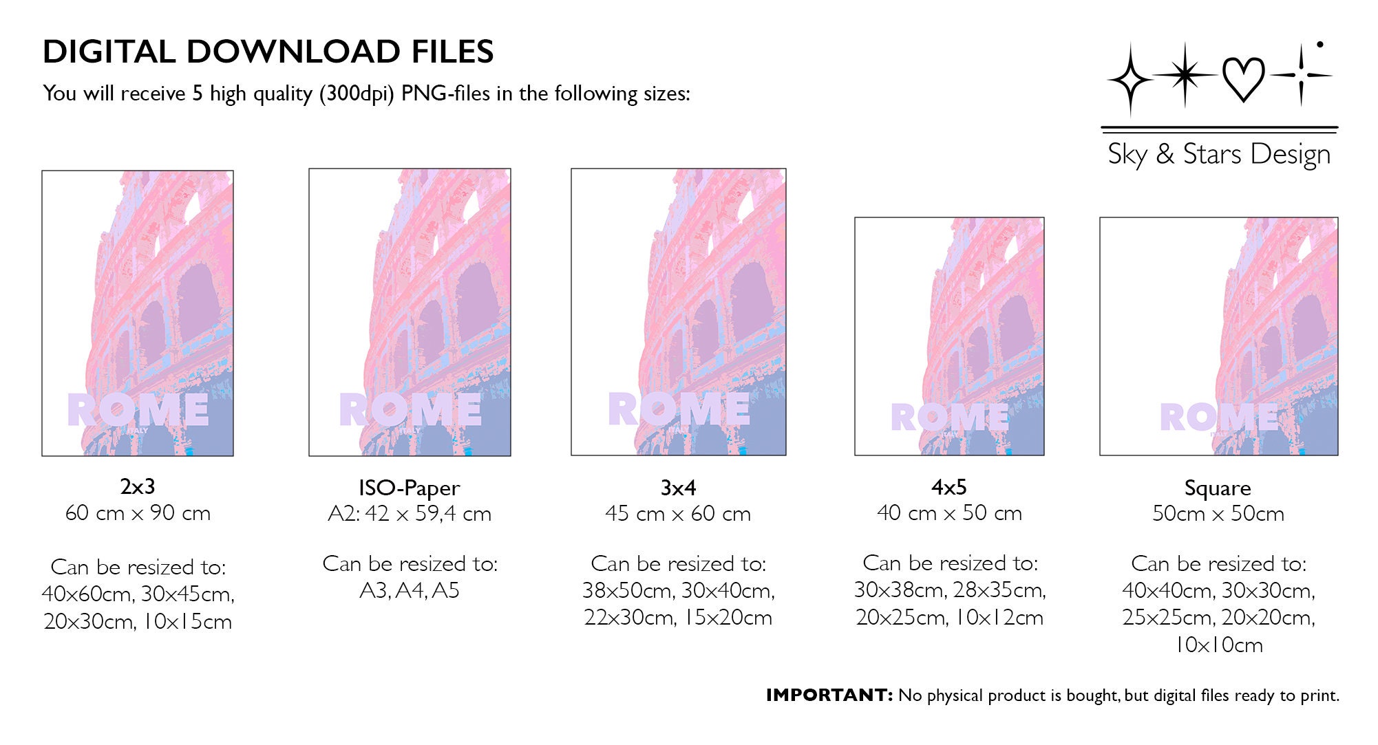 Digital Wall Art of Colosseum in Rome, Italy, Europe, City, Pastels ...