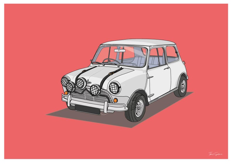 Mini Cooper S 1969 'the Italian Job' - Etsy