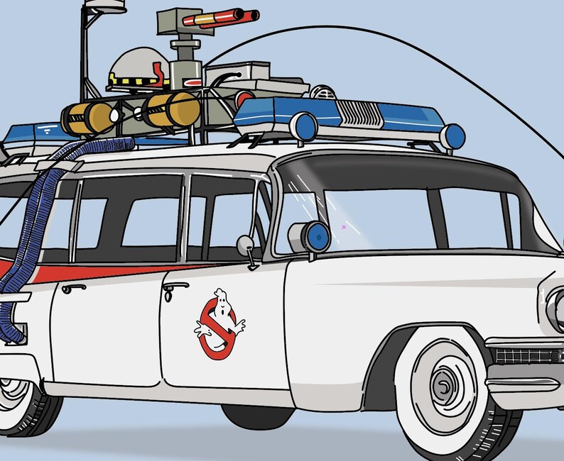 ECTO-1 Cadillac 'ghostbusters' - Etsy