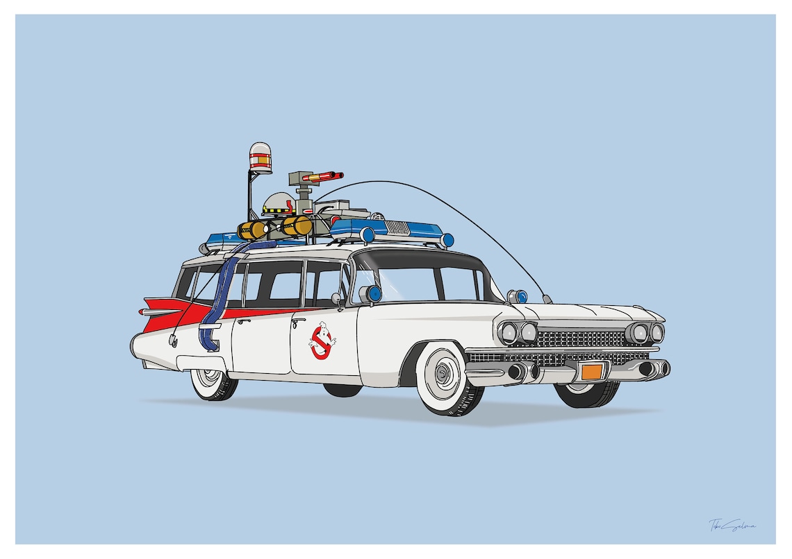ECTO-1 Cadillac 'ghostbusters' - Etsy