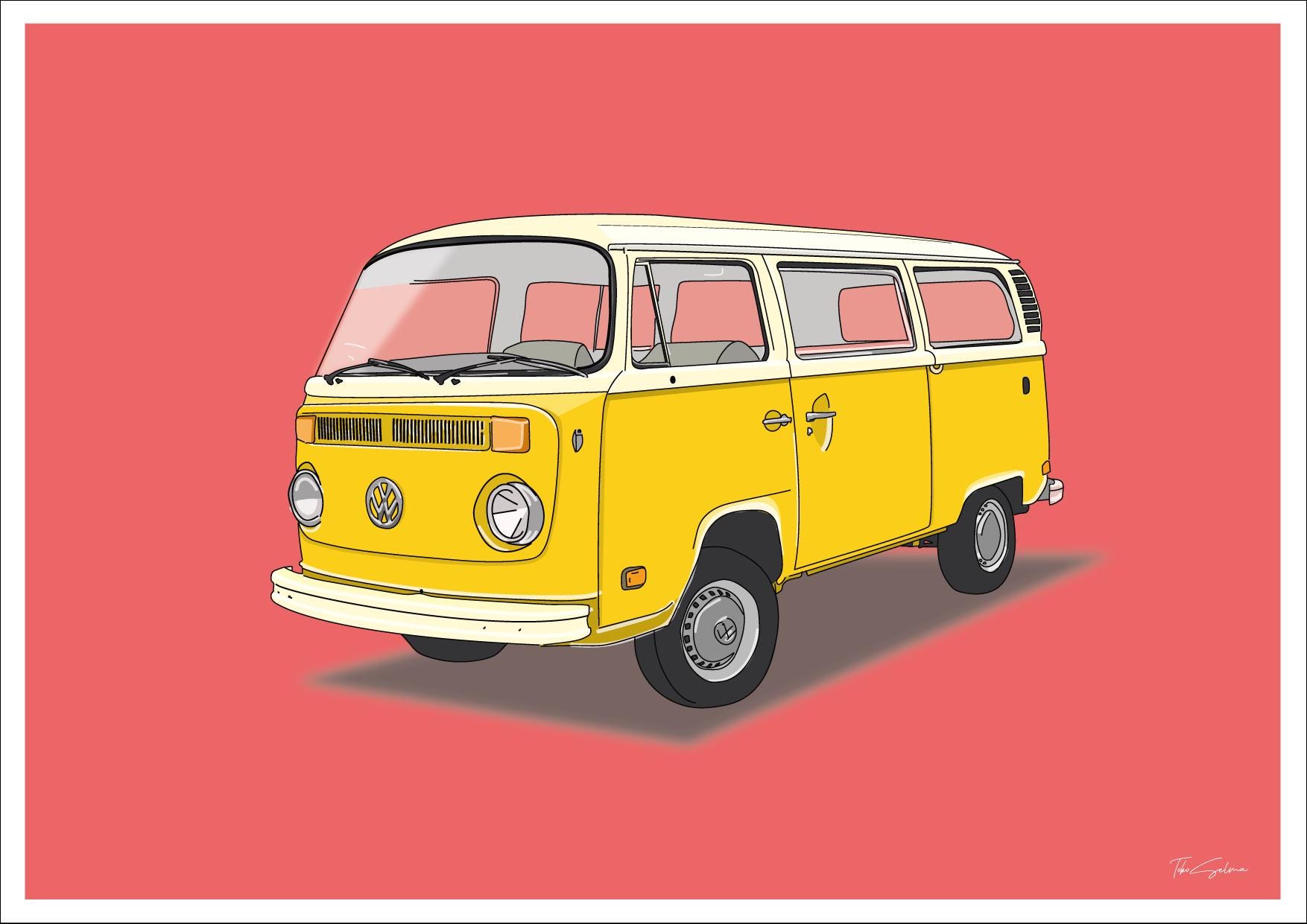 Kombi Mini Bus 'little Miss Sunshine' - Etsy