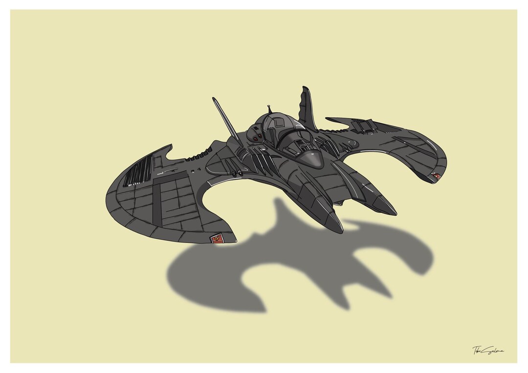 Batwing 1989 Art Print (PNG, JPG, SVG File) - Etsy